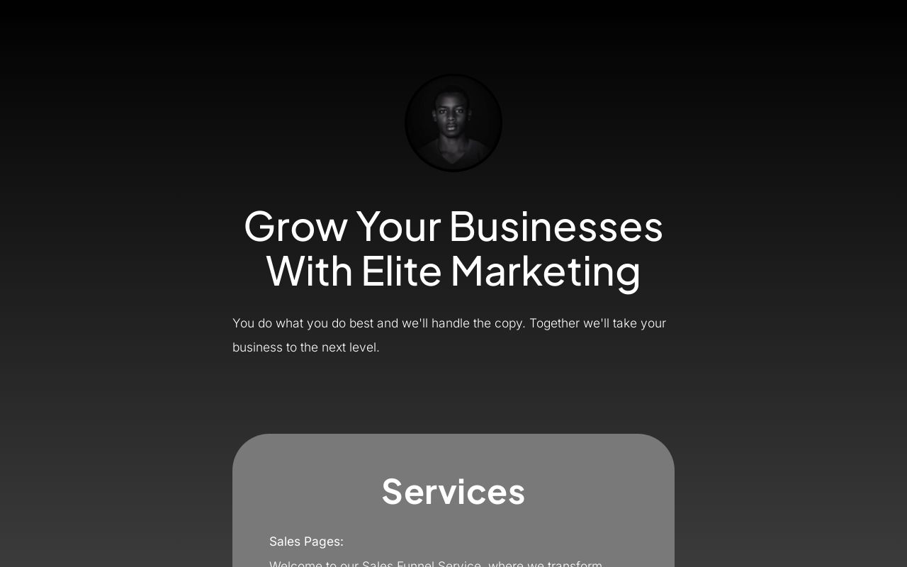 (Muhammad Bello) Landing Page